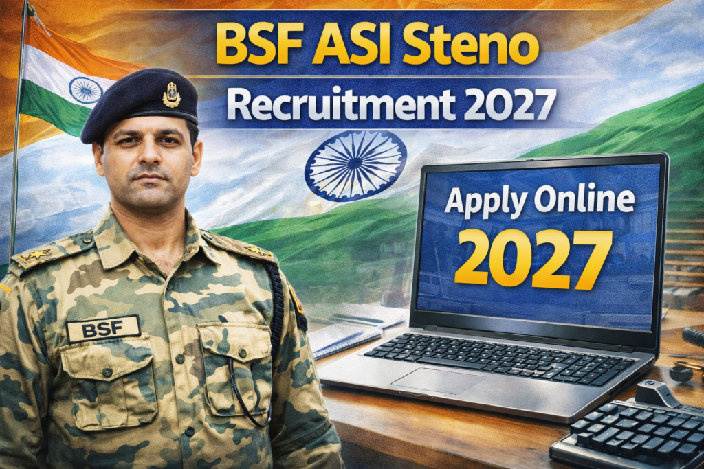 BSF ASI Steno Recruitment | 2027 Apply Online