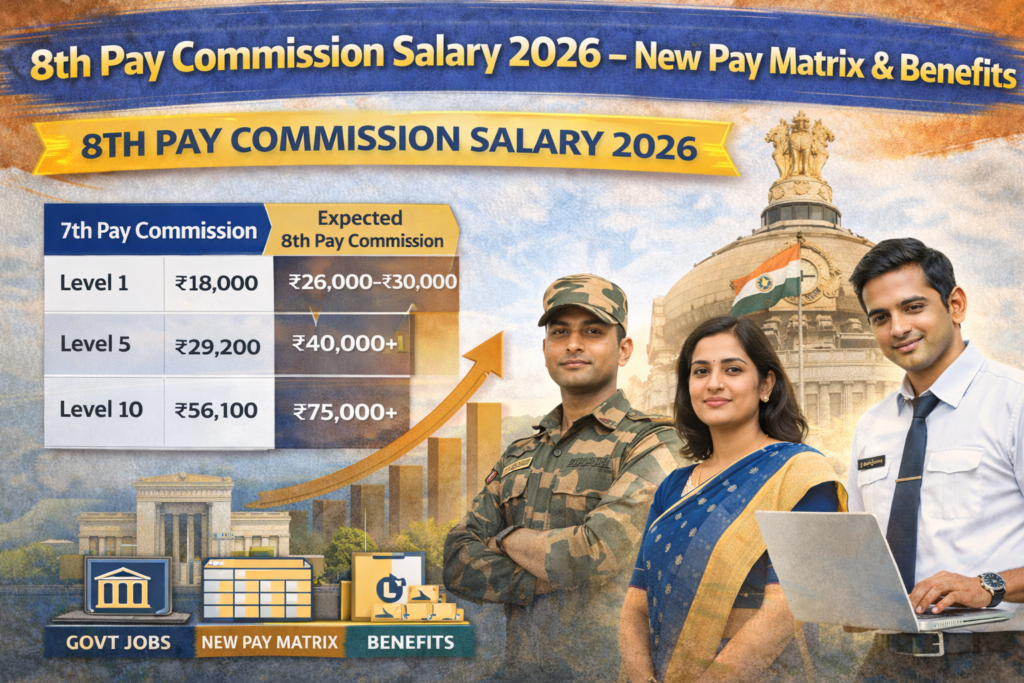 8th Pay Commission Salary 2026 | Pay Matrix & Benefits