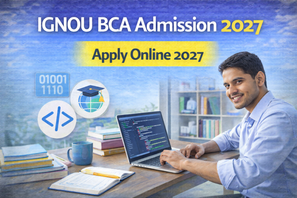 IGNOU BCA Admission 2027 | Apply Online Guide